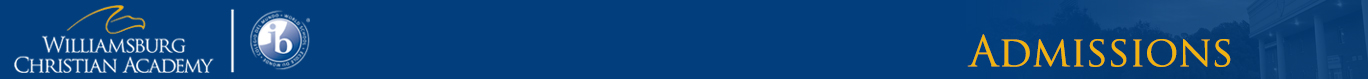 Williamsburg Christian Academy - WCA Online Application